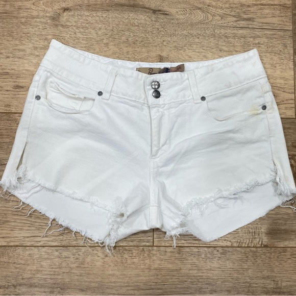 PAIGE | Shorts | Paige Premium Denim White Cut Off Denim Shorts | Poshmark